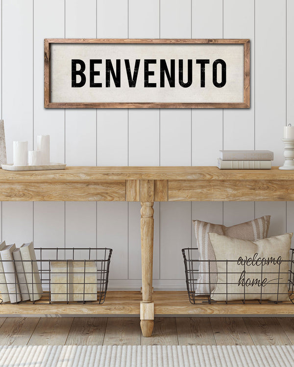 Benvenuto Rustic Italian Welcome Sign | Transit Design