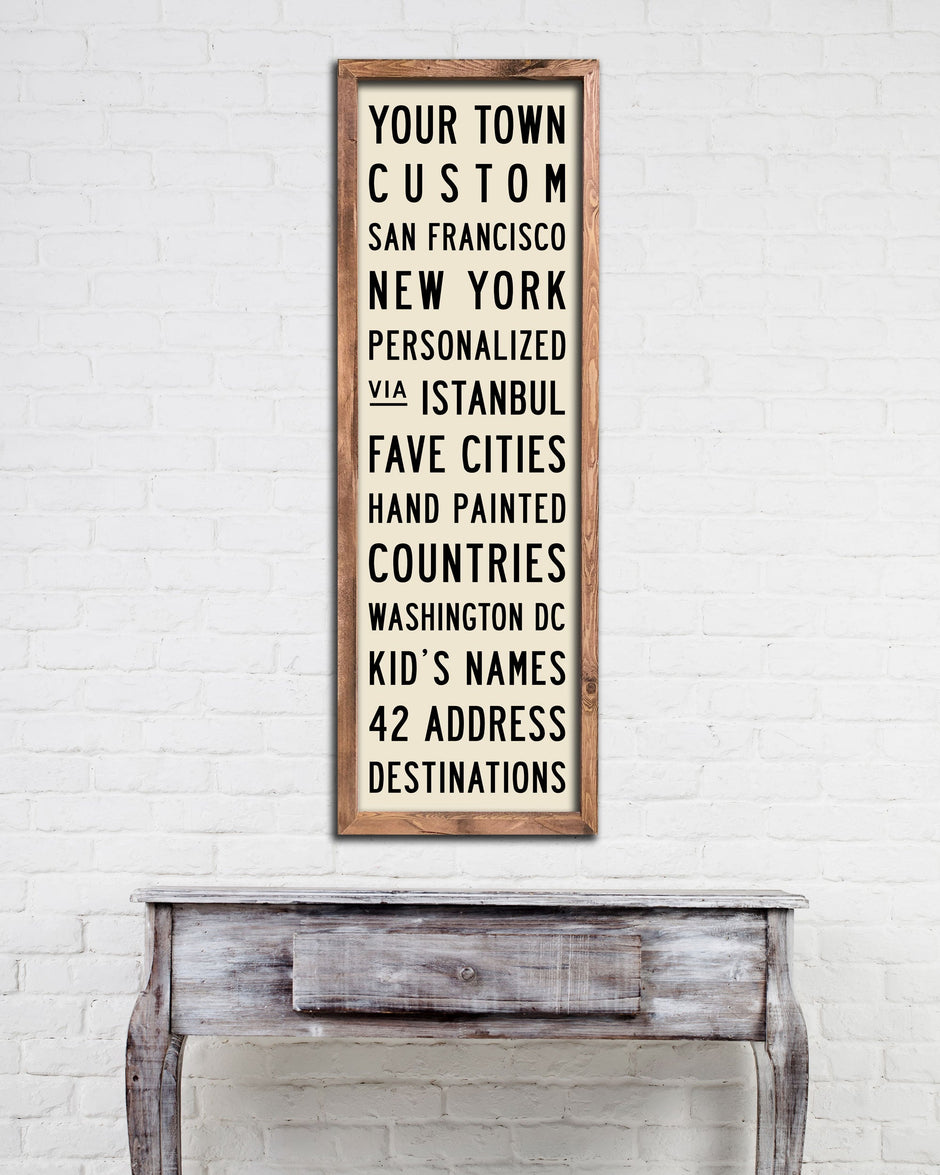 Custom Wall Art, Subway Signs, Posters & Prints | Transit Design