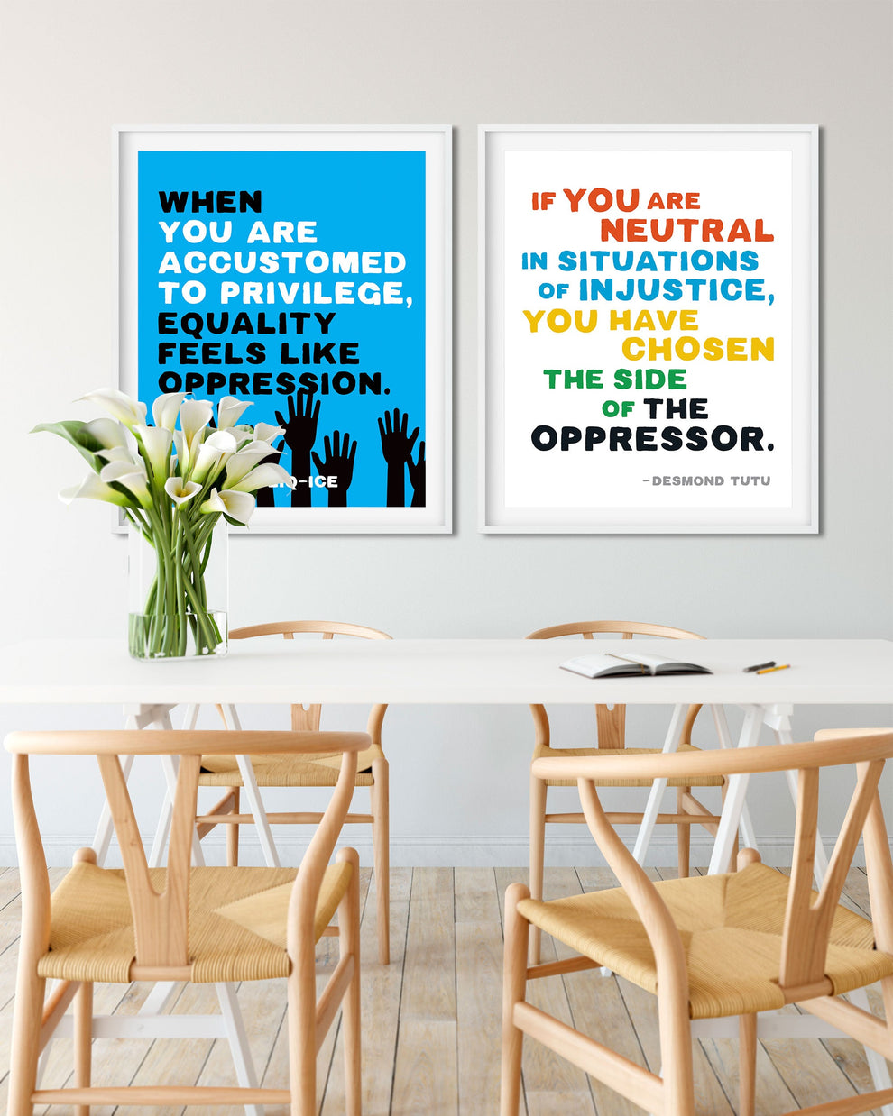 Desmond Tutu Quote | Racial Justice Poster Art - Transit Design
