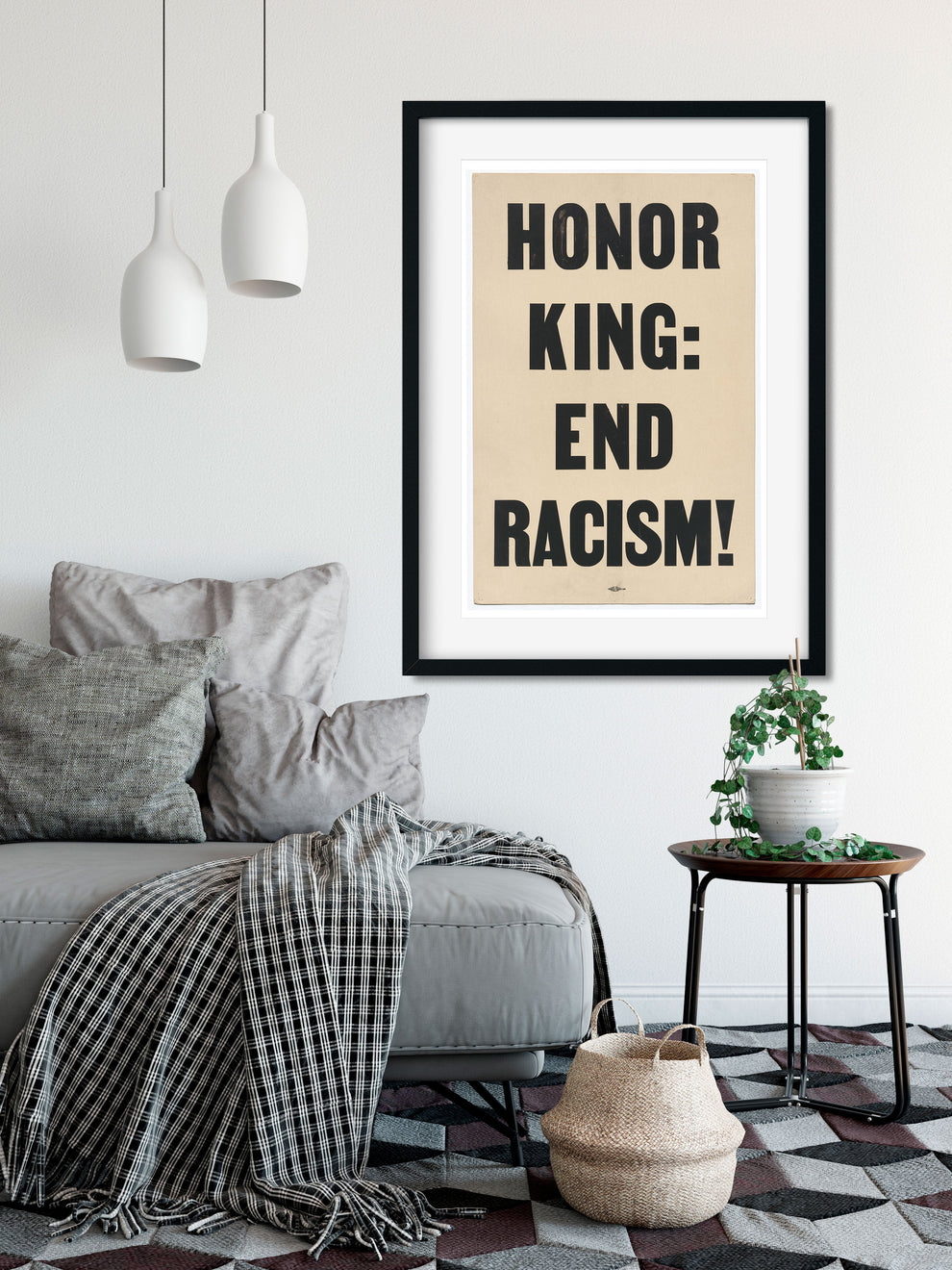 Honor King End Racism | Social Justice Poster Art - Transit Design