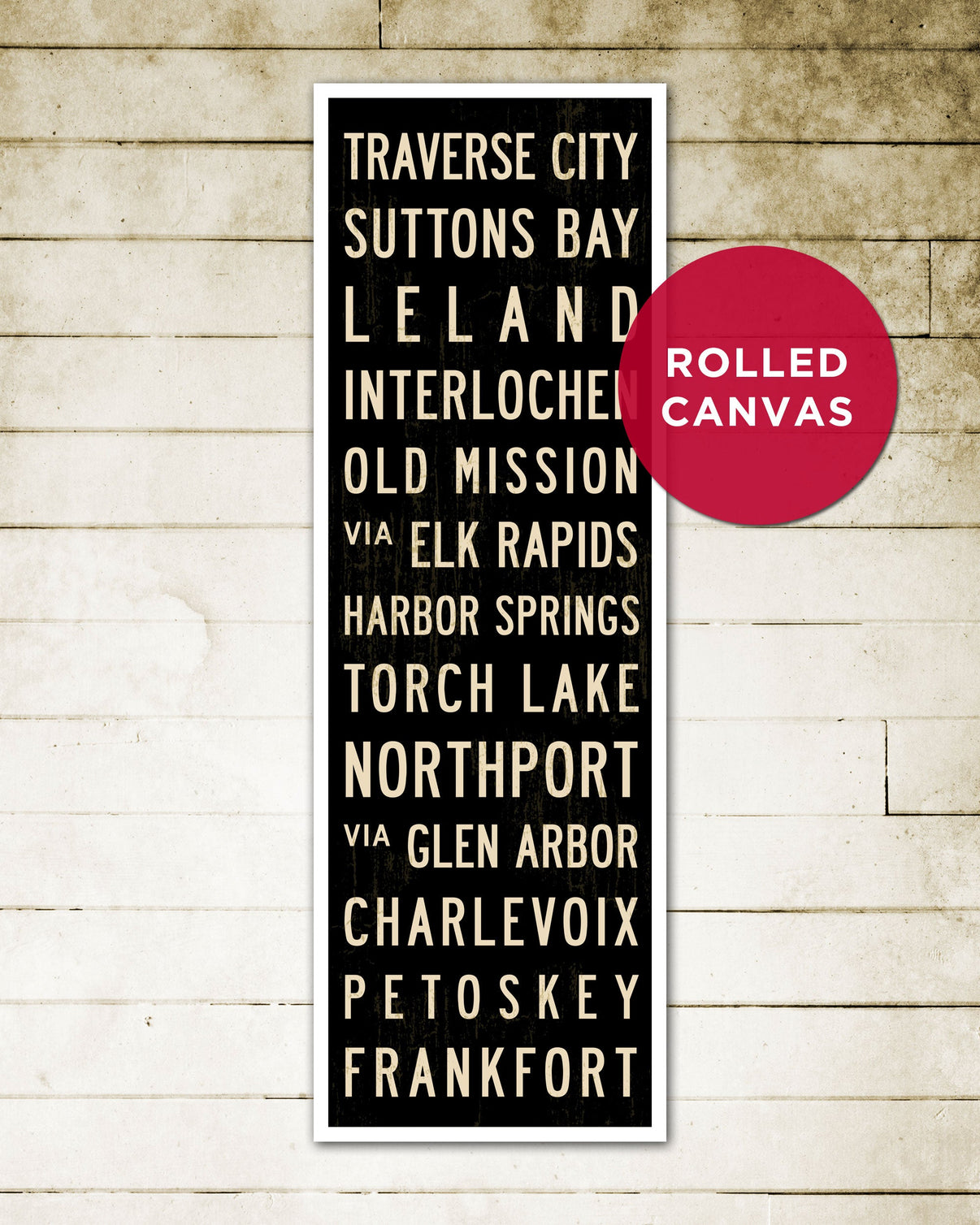 Small Michigan Subway Sign | Michigan Wall Art - Transit Design